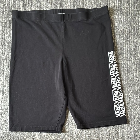 Vans | Shorts | Vans Black Logo Biker Shorts | Poshmark